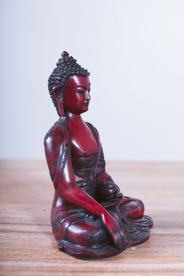 Buda rojo 27cms – Tienda Himalaya